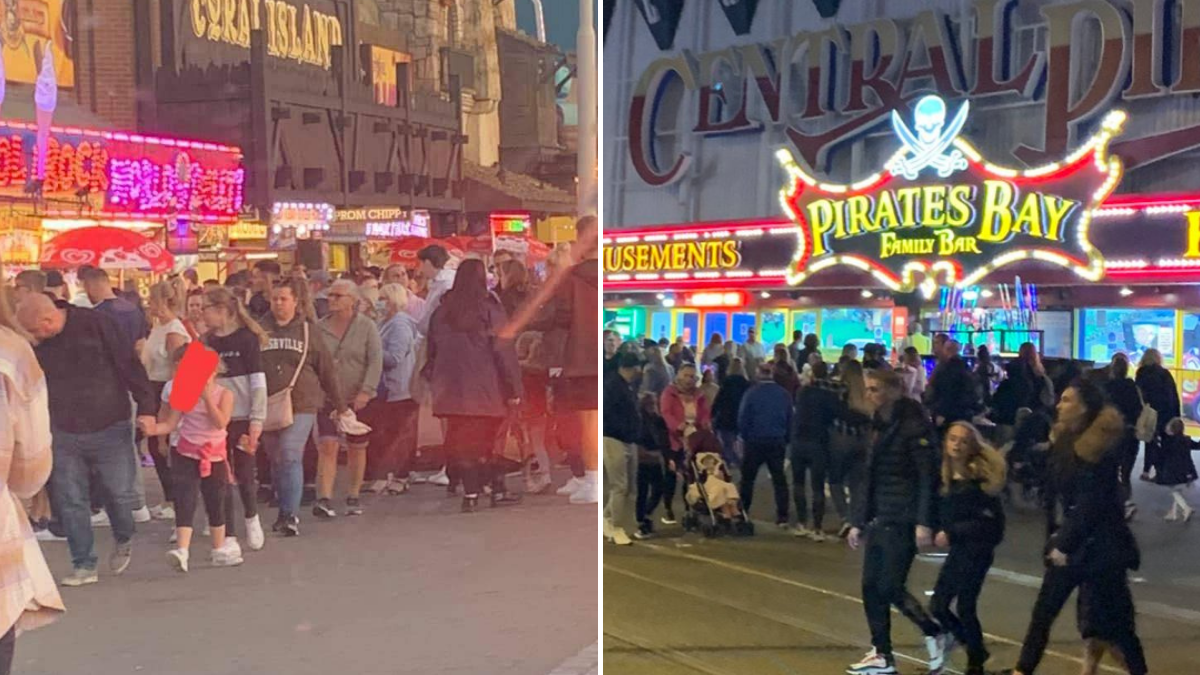 Massive crowds seen at Blackpool this weekend despite warning to keep ...