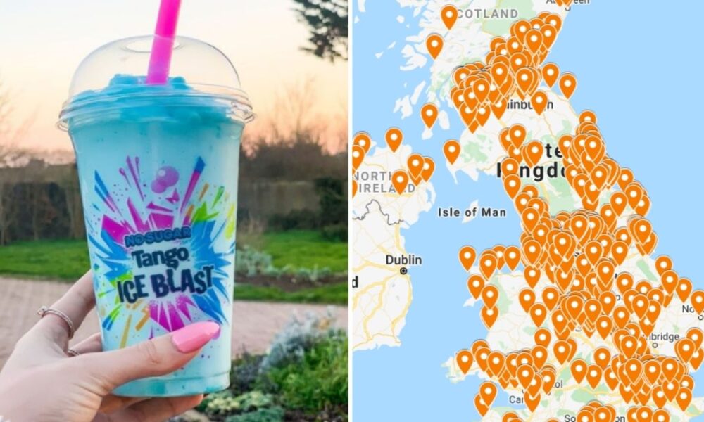 Handy Tango Ice Blast map shows you the nearest place to get one
