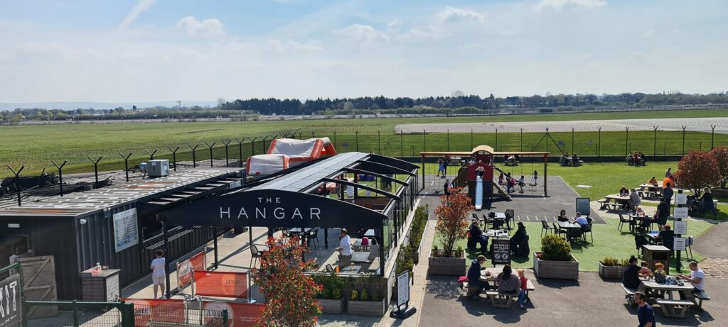 There’s a pub with a huge beer garden next to Manchester Airport’s ...