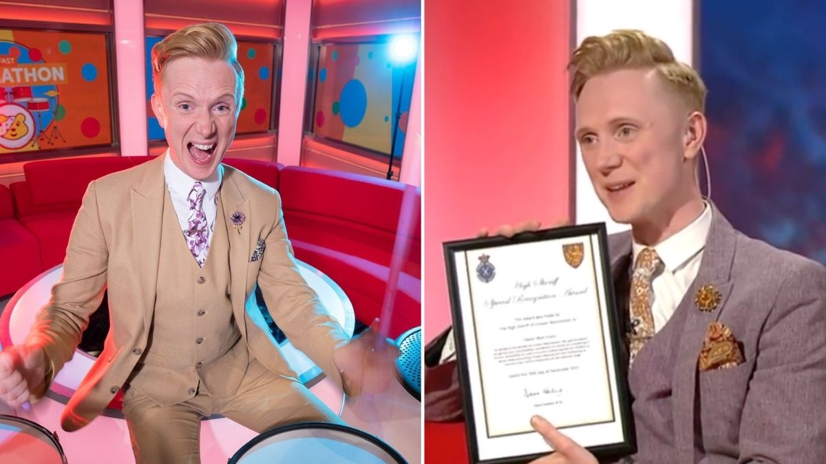 Owain Wyn Evans in tears as he’s honoured with special award