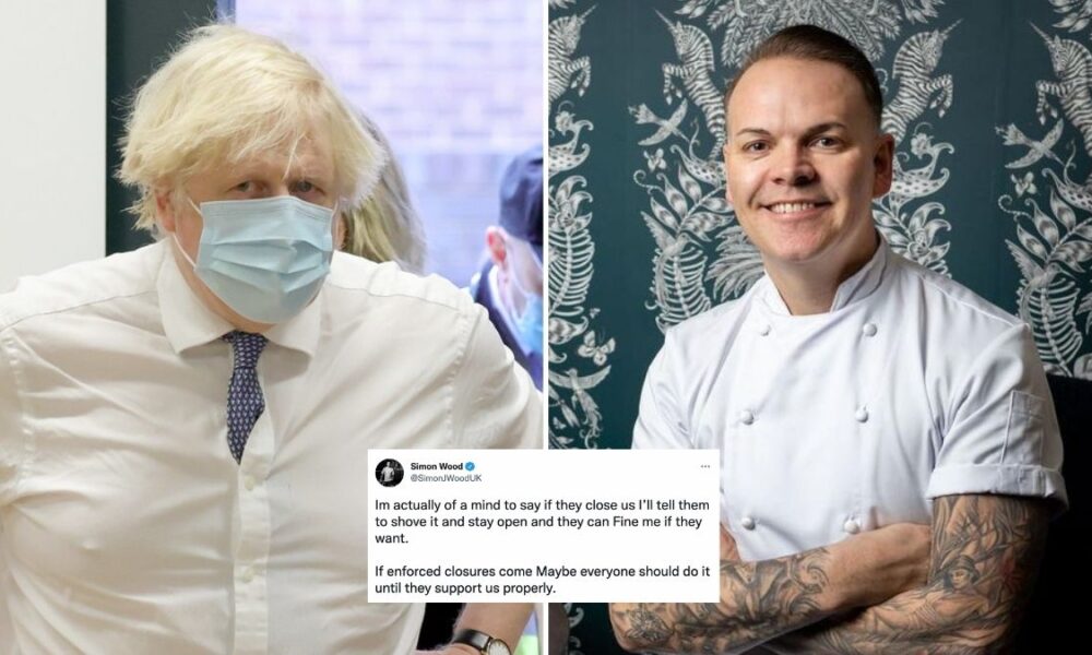 Simon Wood threatens government if they try to shut restaurants