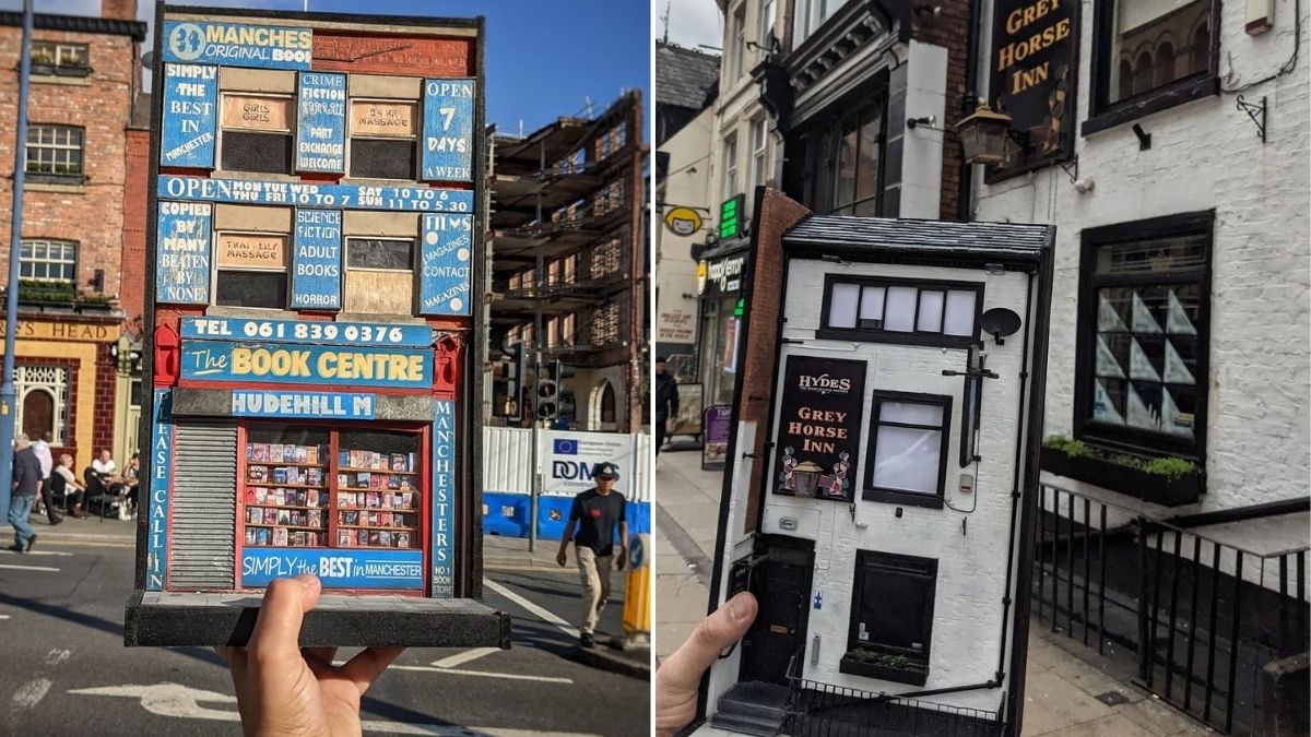 Man builds incredible miniature replicas of iconic Manchester buildings
