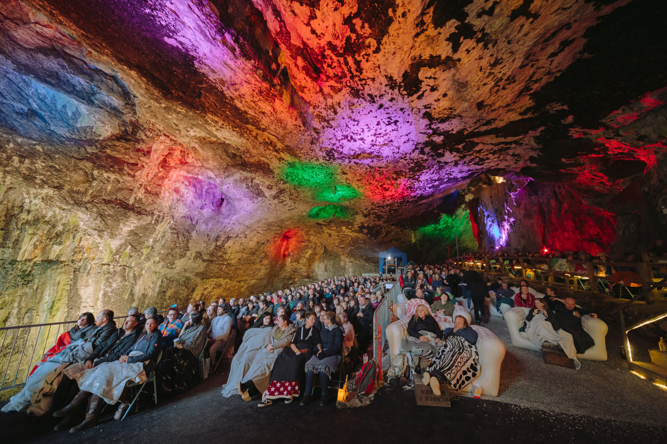 A pop-up cinema experience in a cave is coming to the Peak District